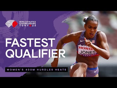 Jones tops 400m hurdles qualifications with 53.18 | World Athletics Championships Tokyo 25