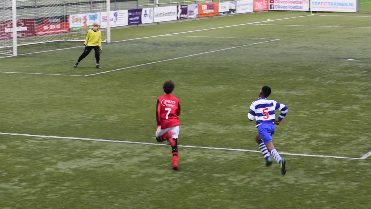 OLIVEO JO13-1 - ONA JO13-1 jeugdvoetbal wedstrijd - YouTube