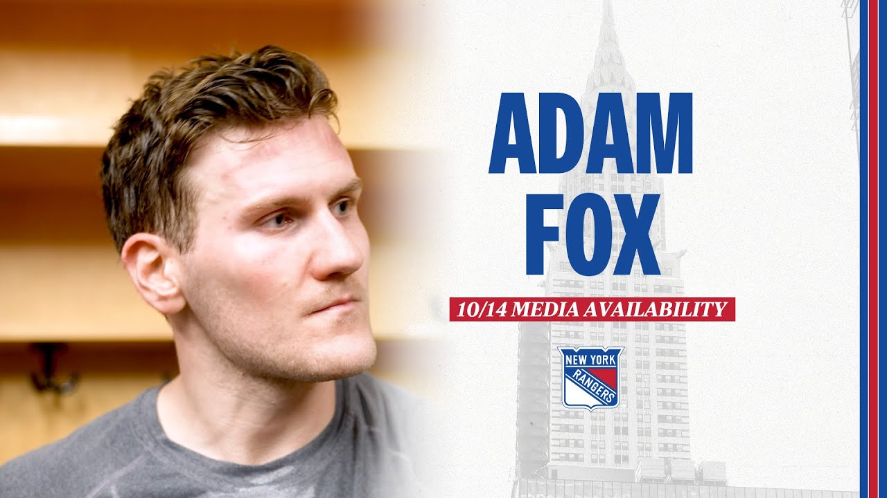 New York Rangers: Adam Fox Postgame Media Availability | October 14 ...