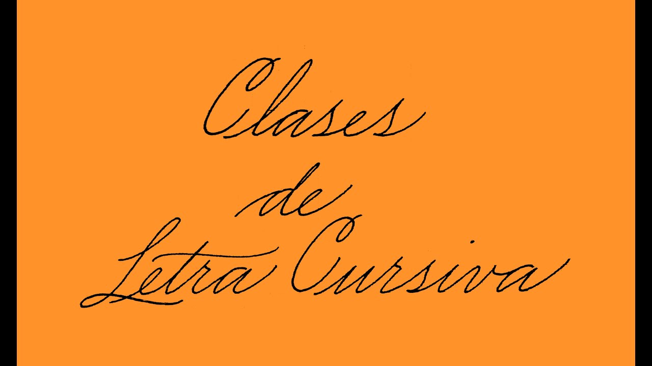 Aprender letra cursiva - Clase #3 (Los 3 principios). - YouTube