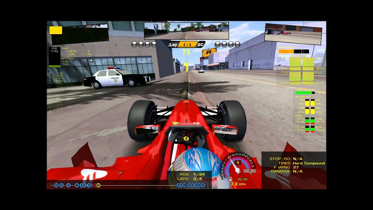rFactor GTA Vice City map mod gameplay (FULL HD) - YouTube