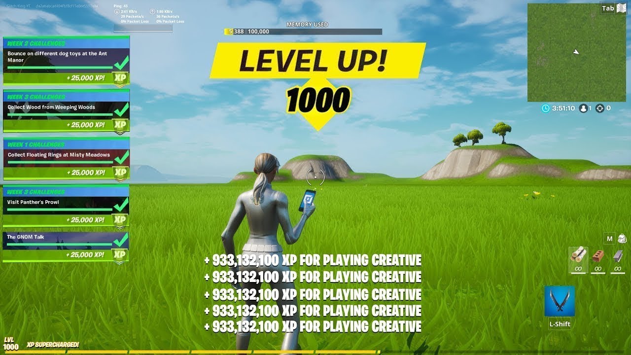 NEW XP GLITCH MAP CODE FORTNITE (10,000XP PER SECOND!!!!) (*UNPATCHED ...