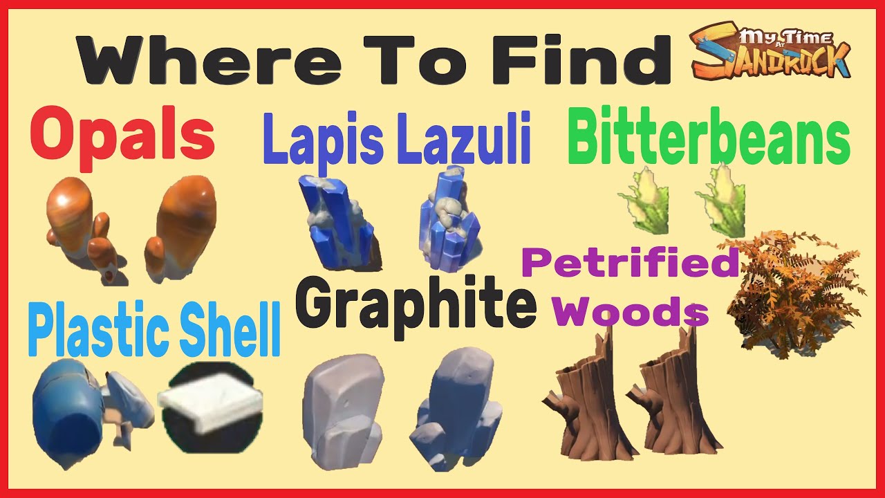 Opals, Graphite, Bitter beans, Plastic Shell, Petrified woods & Lapis ...