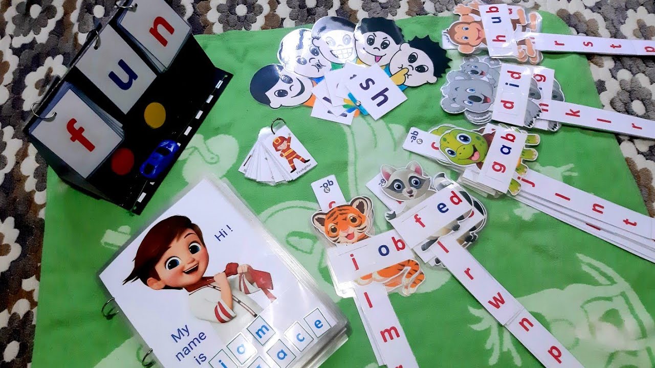 DIY CVC Phonics Material - YouTube
