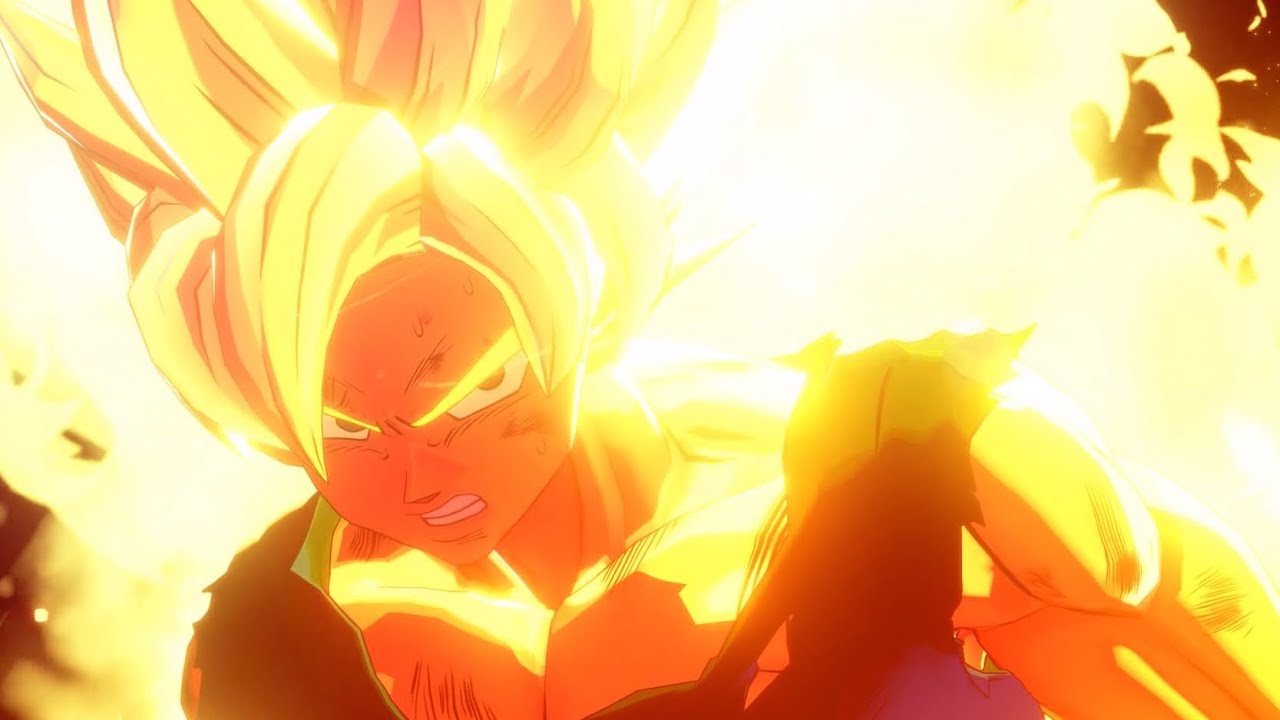 GOKU TURNS SUPER SAIYAN IN DRAGON BALL Z KAKAROT Walkthrough Gameplay ...