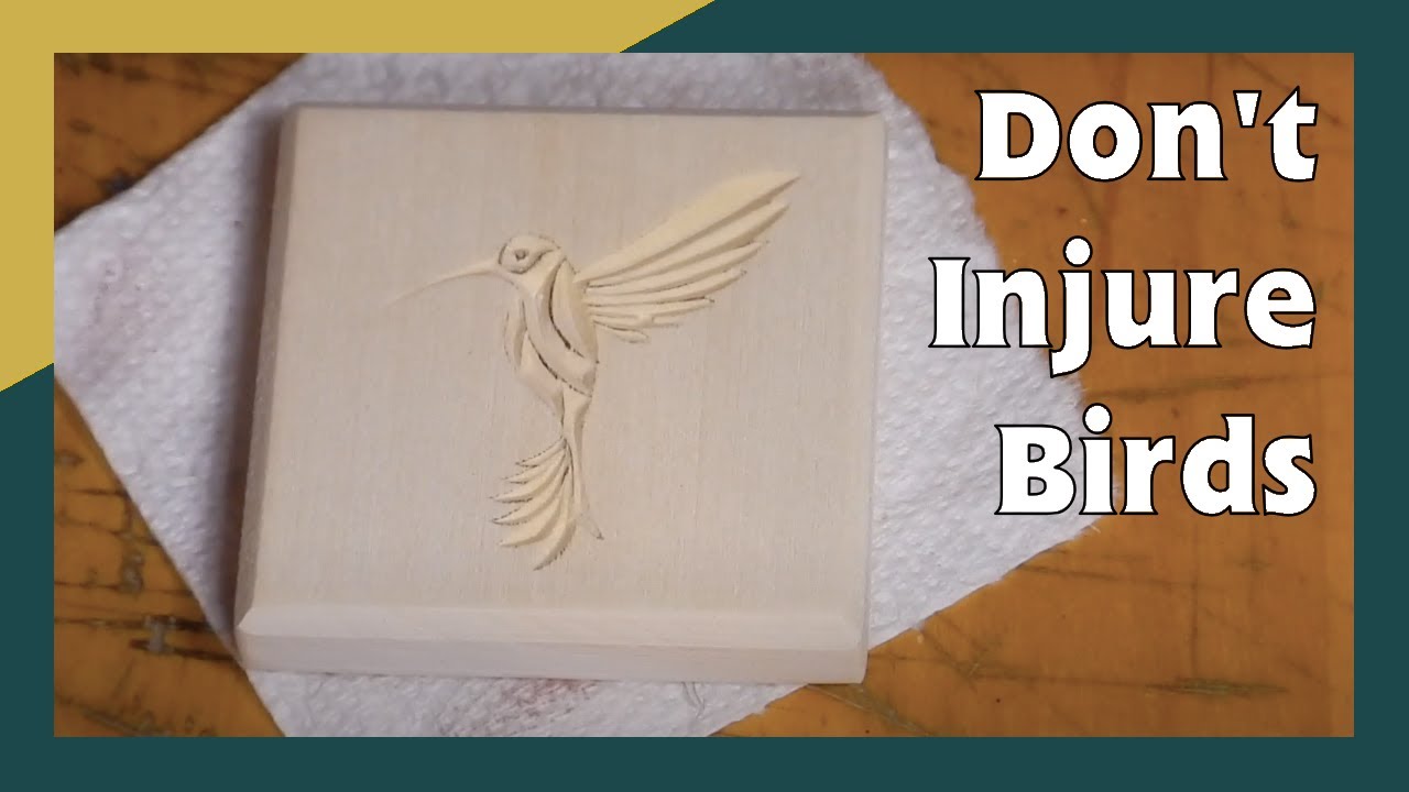 Another Small Hummingbird | Chip Carving - YouTube