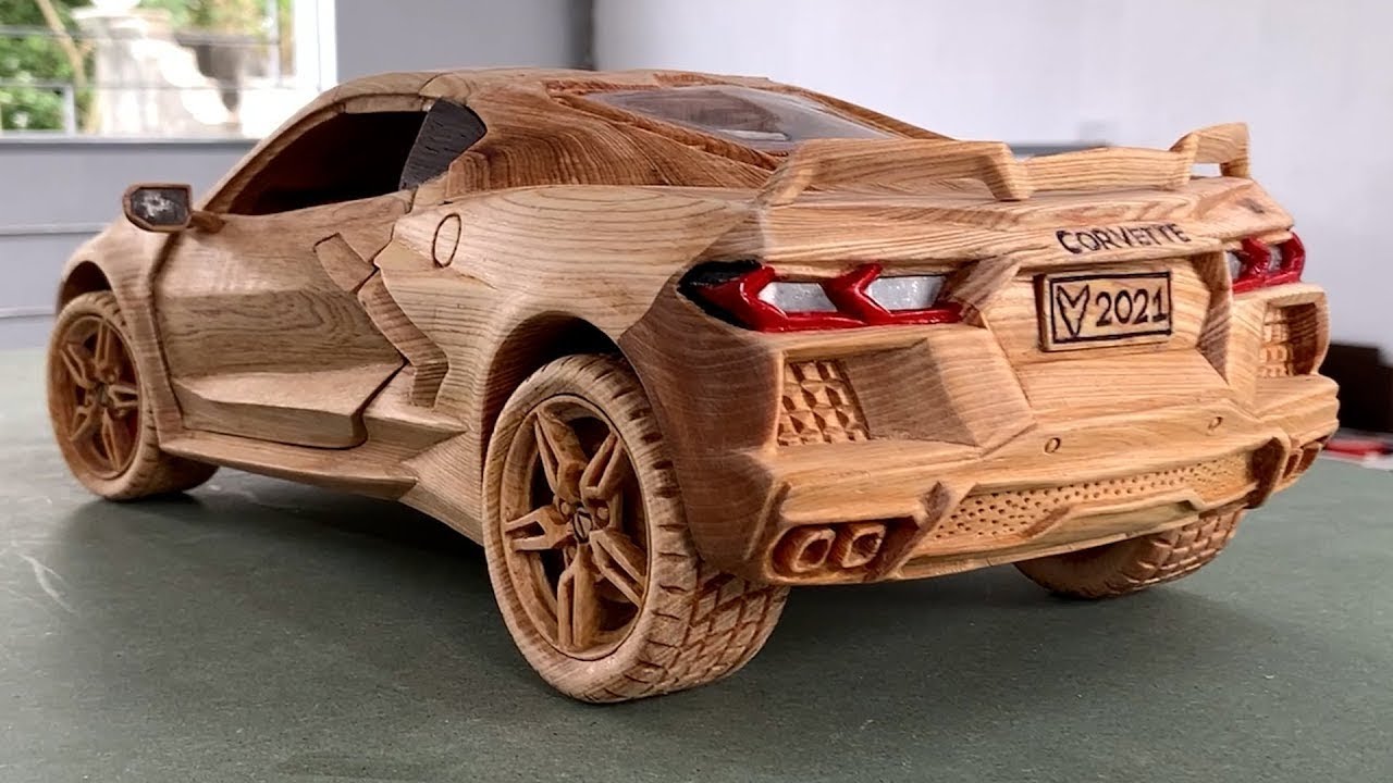 How to make Chevrolet car|wood carving skills - YouTube