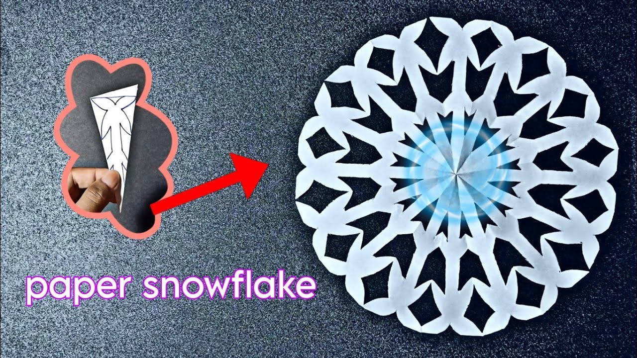 DIY snowflake paper for Christmas and how to make paper snowflakes ...