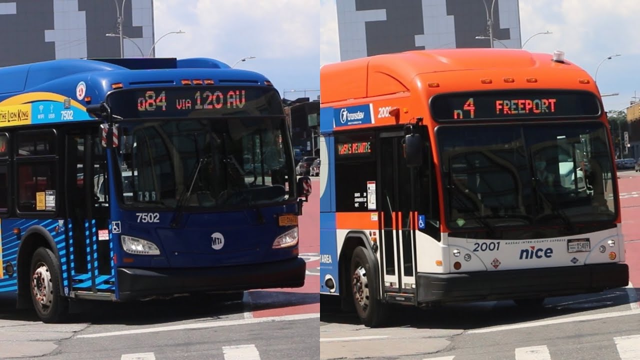 NICE 2021 Gillig BRT Plus CNG #2001 on the n4 / NYCT 2018 New Flyer ...