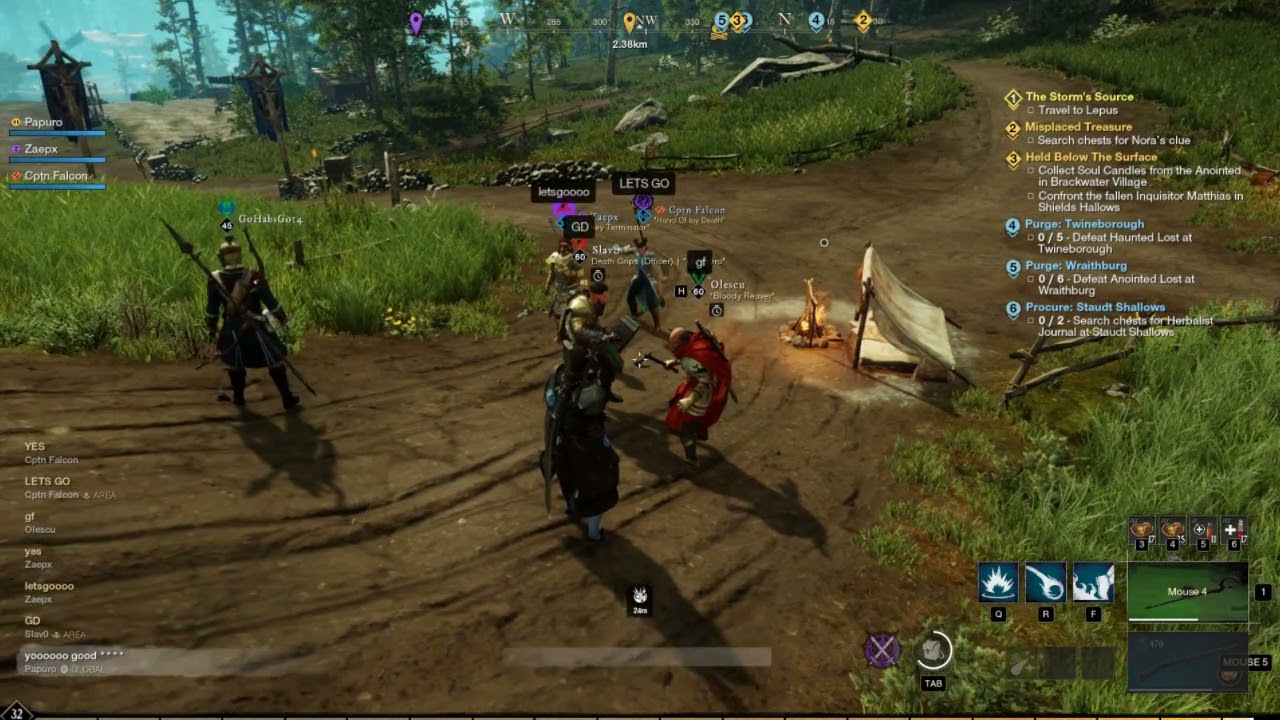 New World Ep 2 ( Blazing Steel Mage Fire staff / Musket) - YouTube