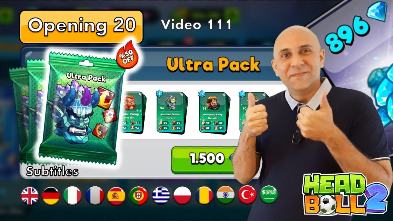 Open ULTRA PACK Head Ball 2 ULTRA PACK Opening | Open ULTRA PACKS Head ...