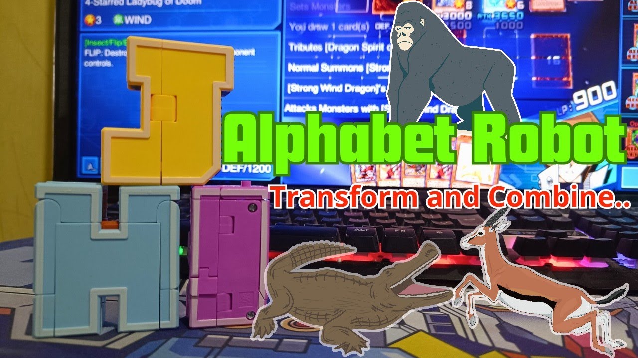 ALPHABET ROBOT H,I AND J..!! TRANSFORM AND COMBINE @poPotato_ - YouTube
