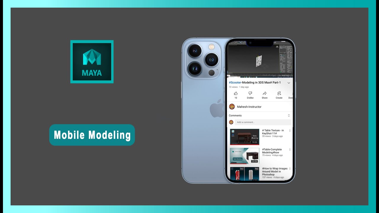 #Mobile-Modeling in 3D Maya - YouTube