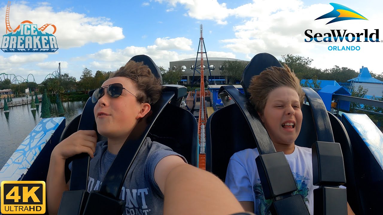 Funny Ice Breaker Reverse Rider Cam POV SeaWorld Orlando! - YouTube