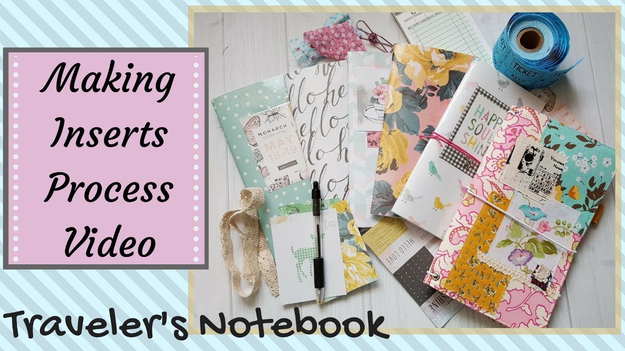 Traveler's Notebook Inserts- Process Video - YouTube