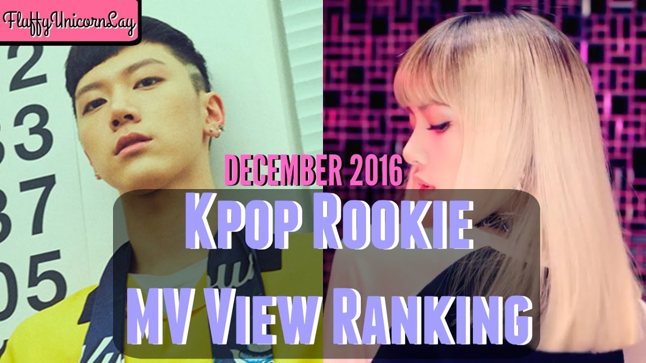 2016 Kpop Rookies MV Views Ranking || DECEMBER 2016 - YouTube