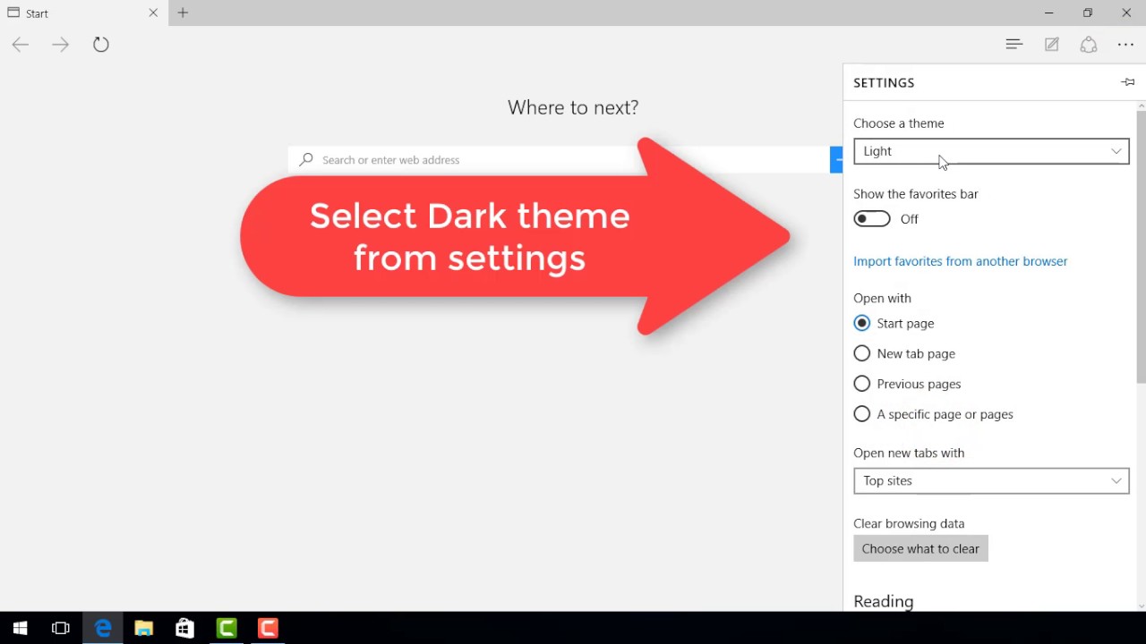 How To Enable Dark Theme In Microsoft Edge Web Browser - YouTube