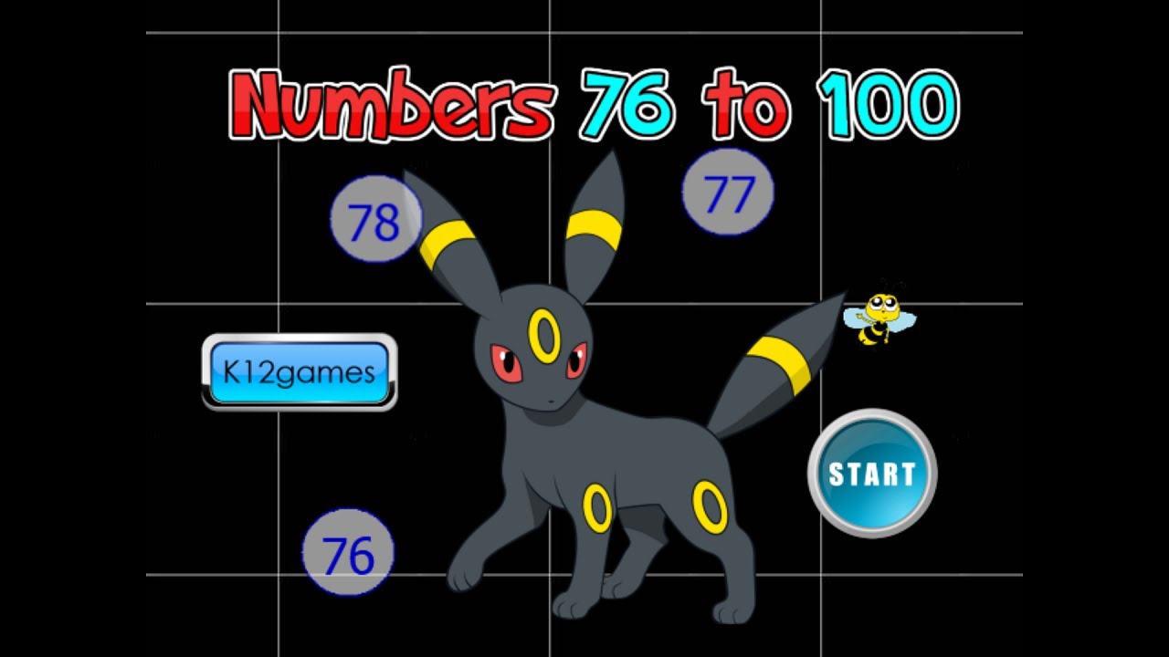 Numbers 76 to 100 (Free ONLINE game) - YouTube