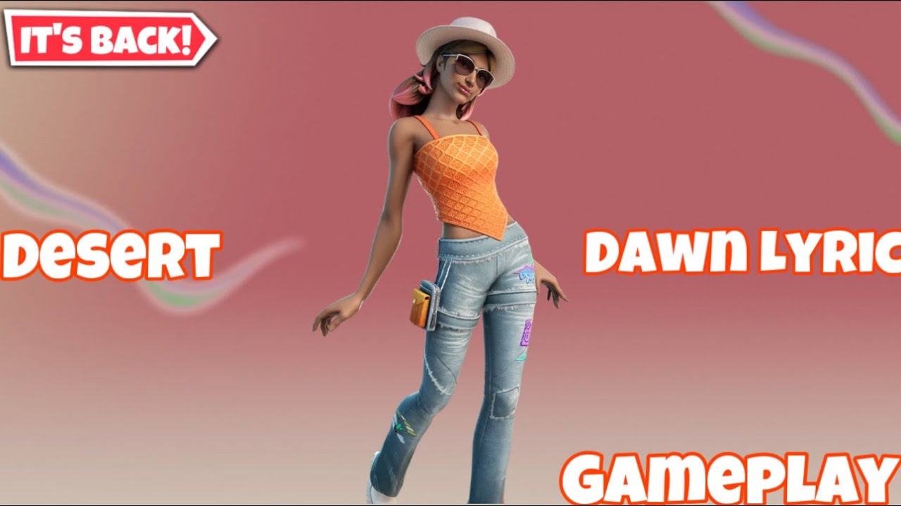 Fortnite Desert Dawn Lyric Skin Gameplay + Return Date? (Full Showcase) - YouTube