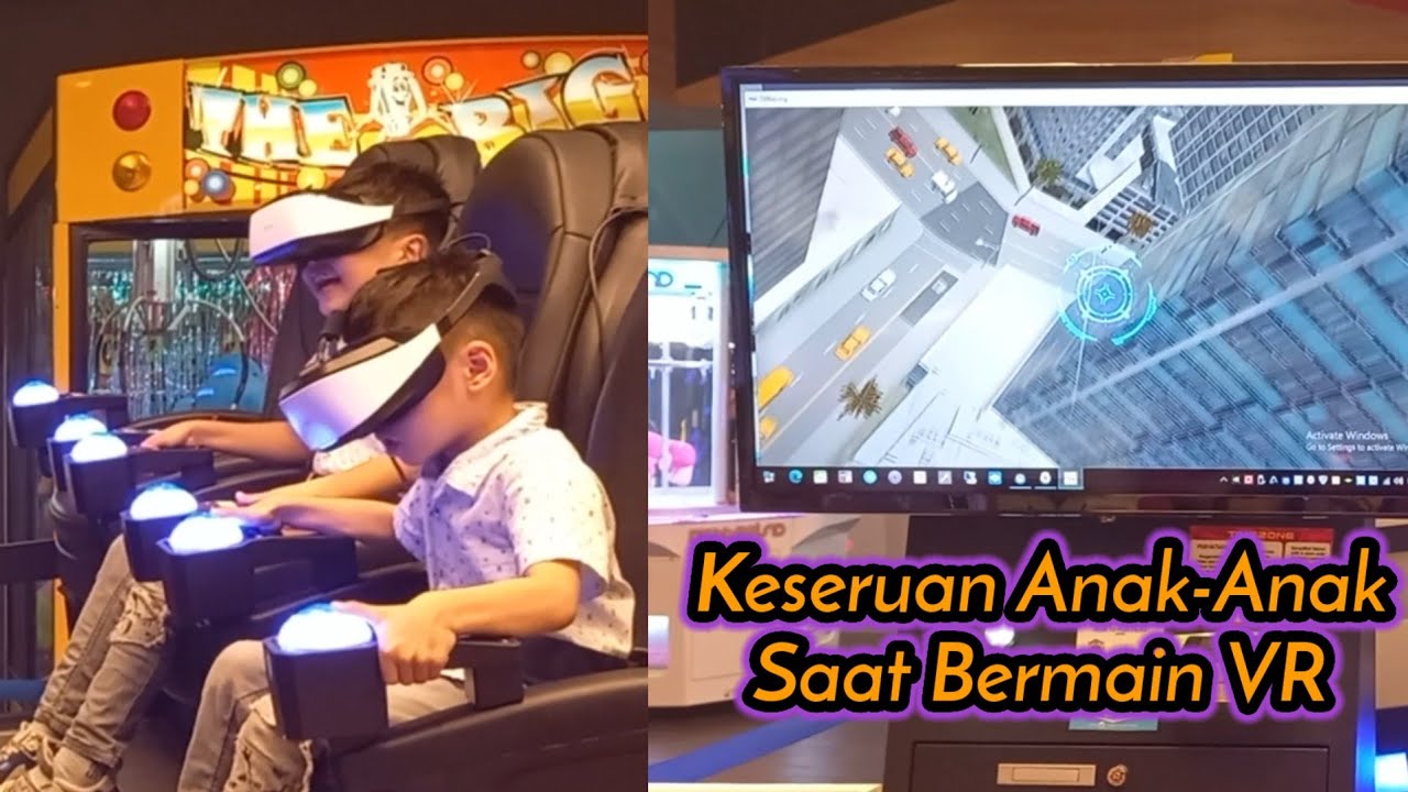 Keseruan Bermain Game Virtual VR di Mall - YouTube