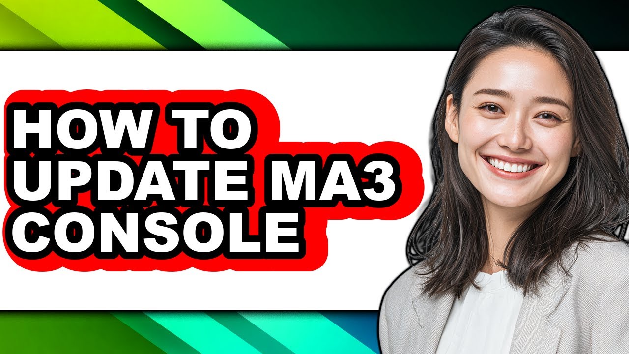 How to Update Ma3 Console (updated) - YouTube
