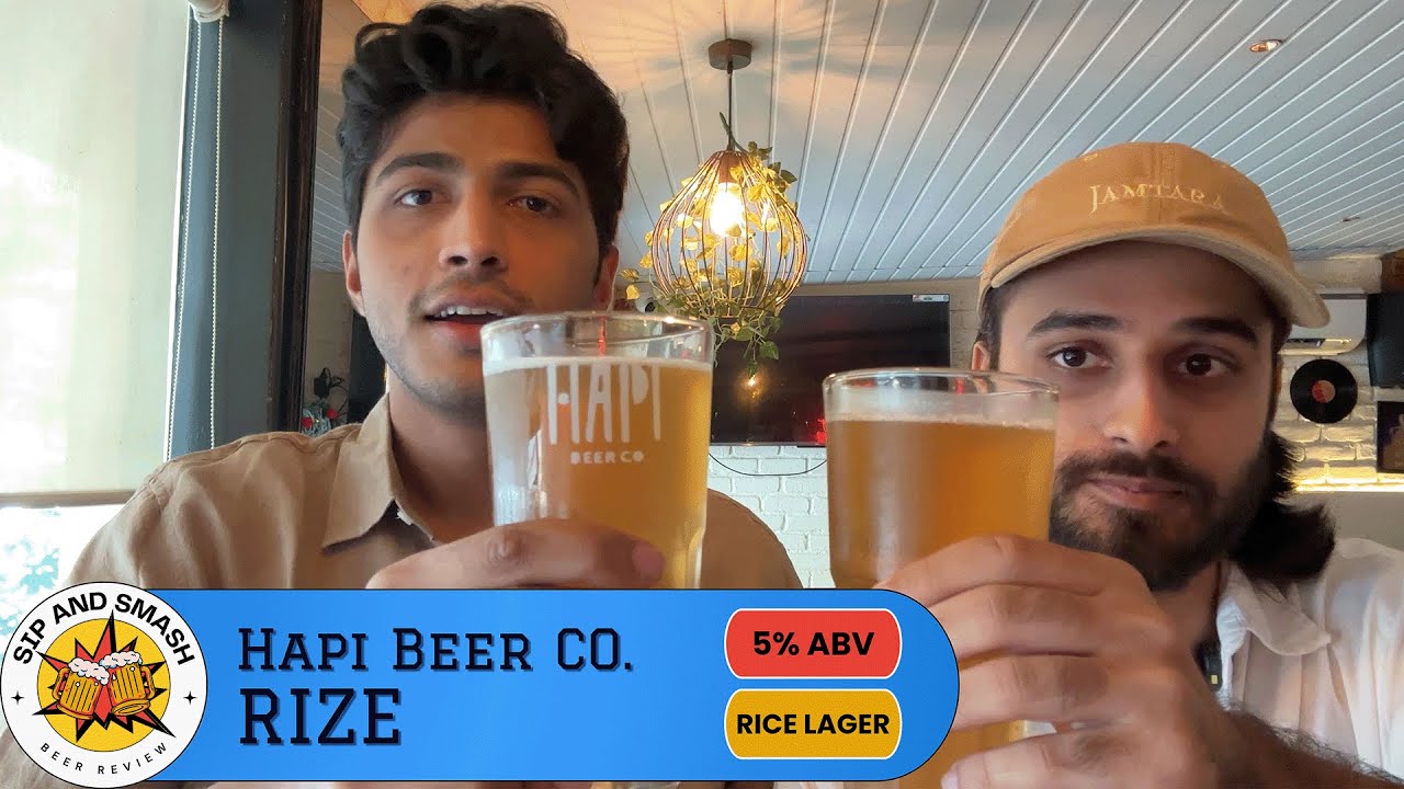 Daily Beer Review – Hapi Beer Co. RIZE | 500ml Chug & Rating | 5% ABV Rice Lager - YouTube