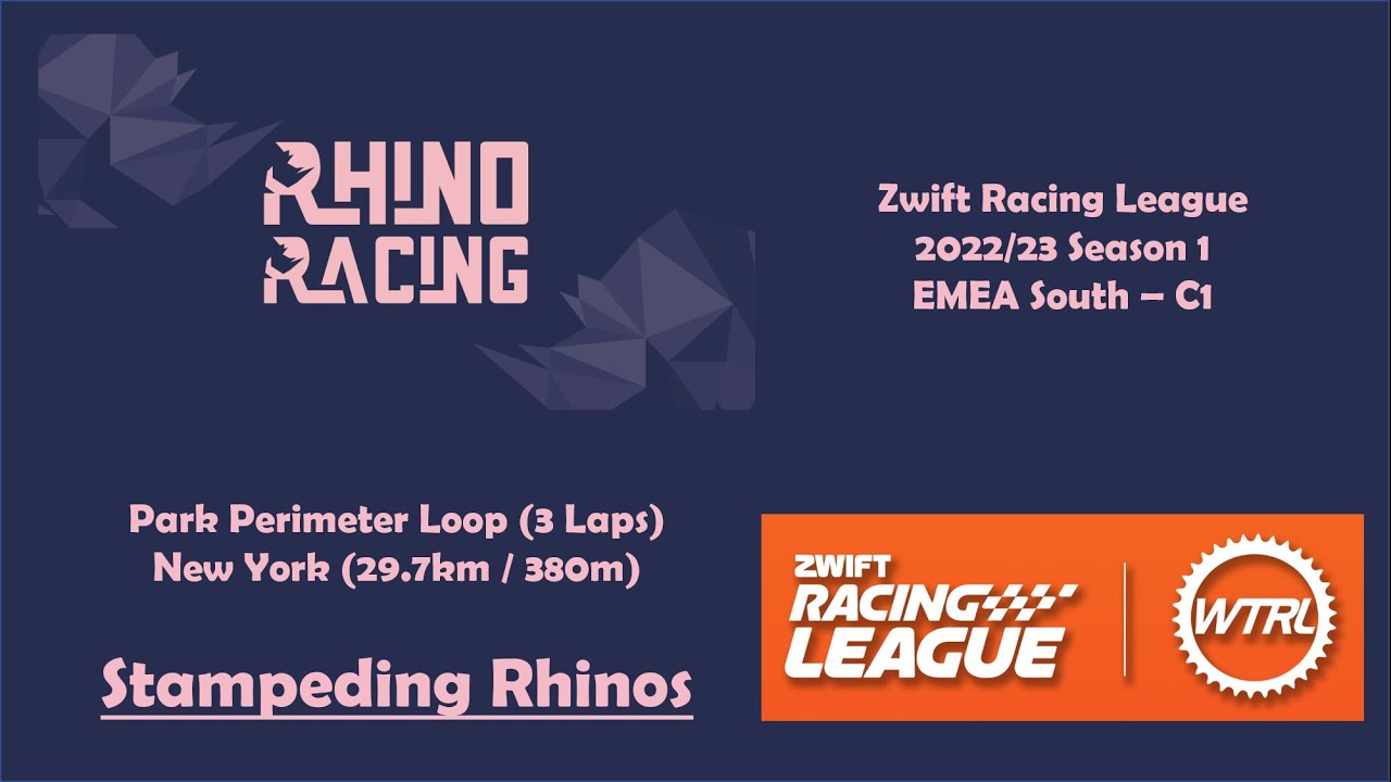 Rhino Racing | Zwift Racing League (ZRL) EMEA South - C1 - Race 2 ...