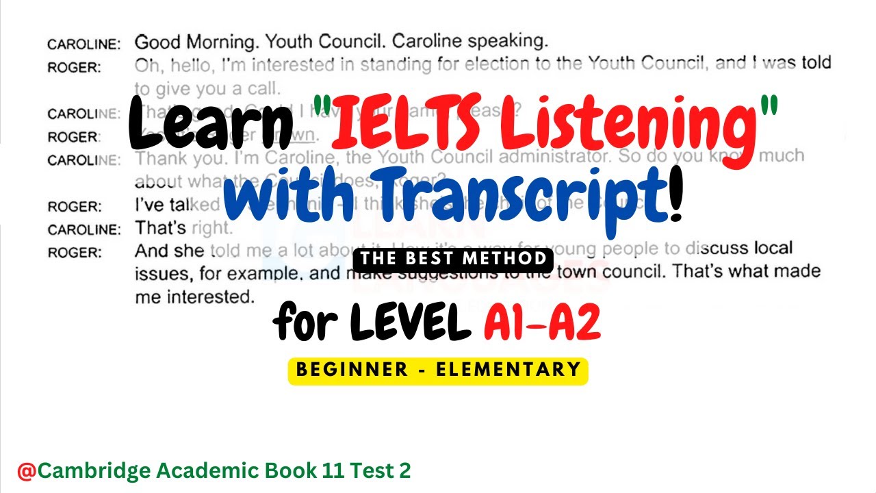 Quick METHOD to Learn IELTS LISTENING | BASIC LEVEL | IELTS Cambridge ...