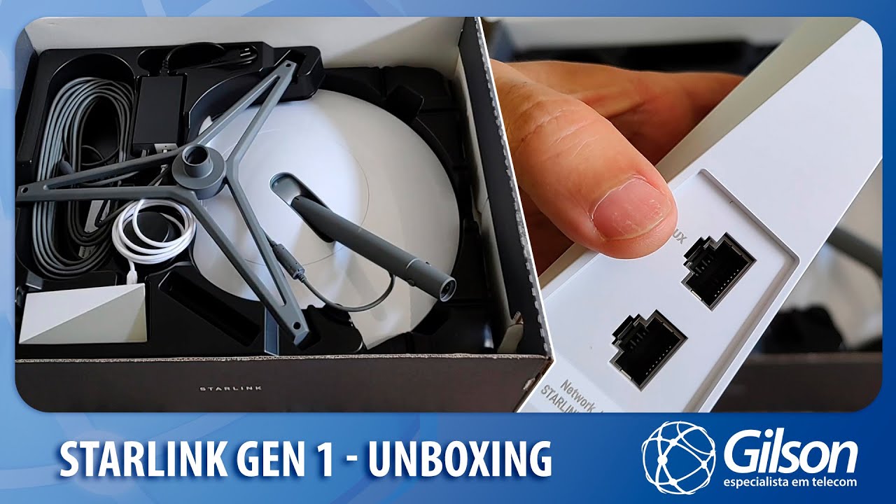 Starlink GEN 1 (Unboxing) Veja os Equipamentos no Detalhe - internet ...