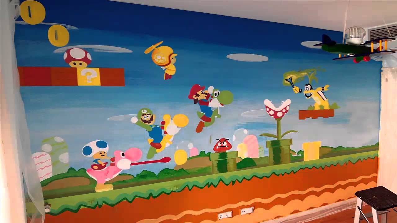 Imagenes de New Super Mario Bros Pintura Mural Losadart Pintura ...