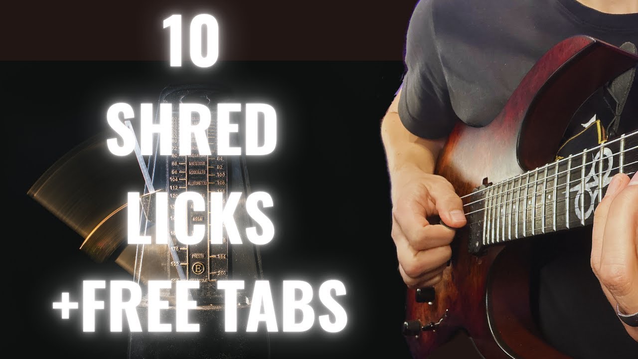Play Faster and Cleaner: 10 Shred Guitar Licks with Free Tabs - YouTube