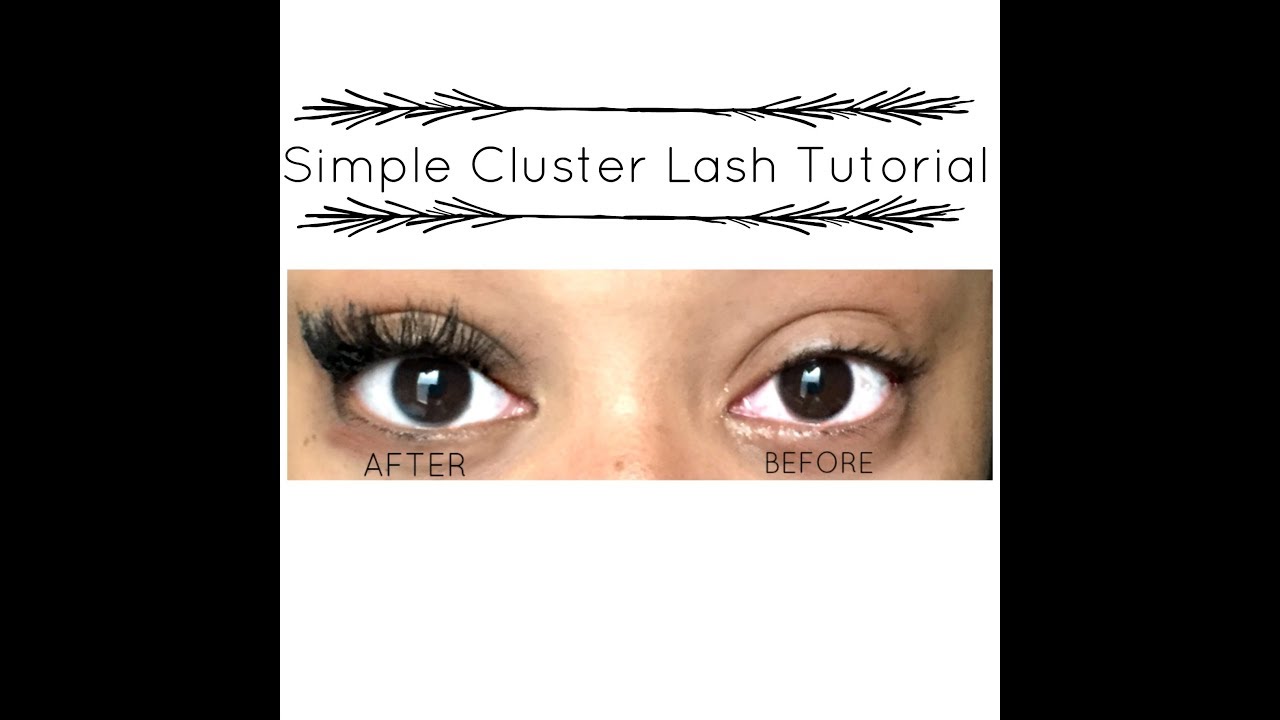 Simple Cluster/Trio Lash Tutorial - YouTube