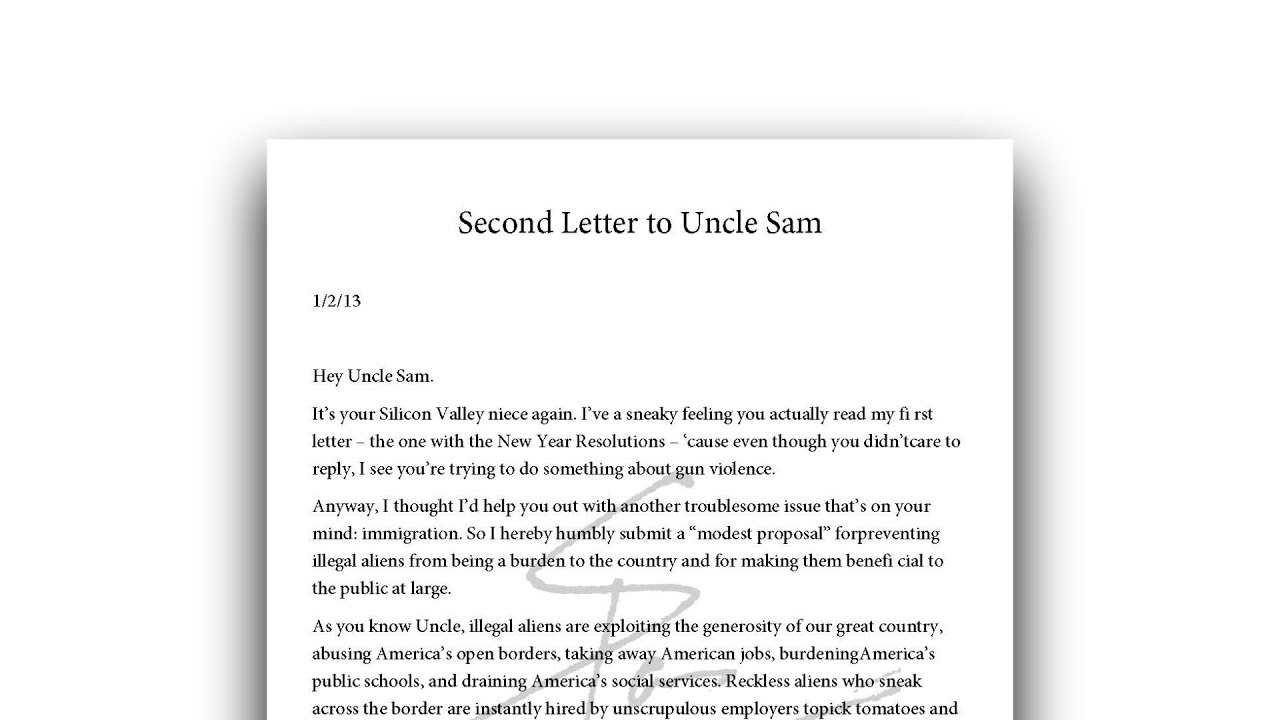Second Letter to Uncle Sam by Saadat Hasan Manto - YouTube