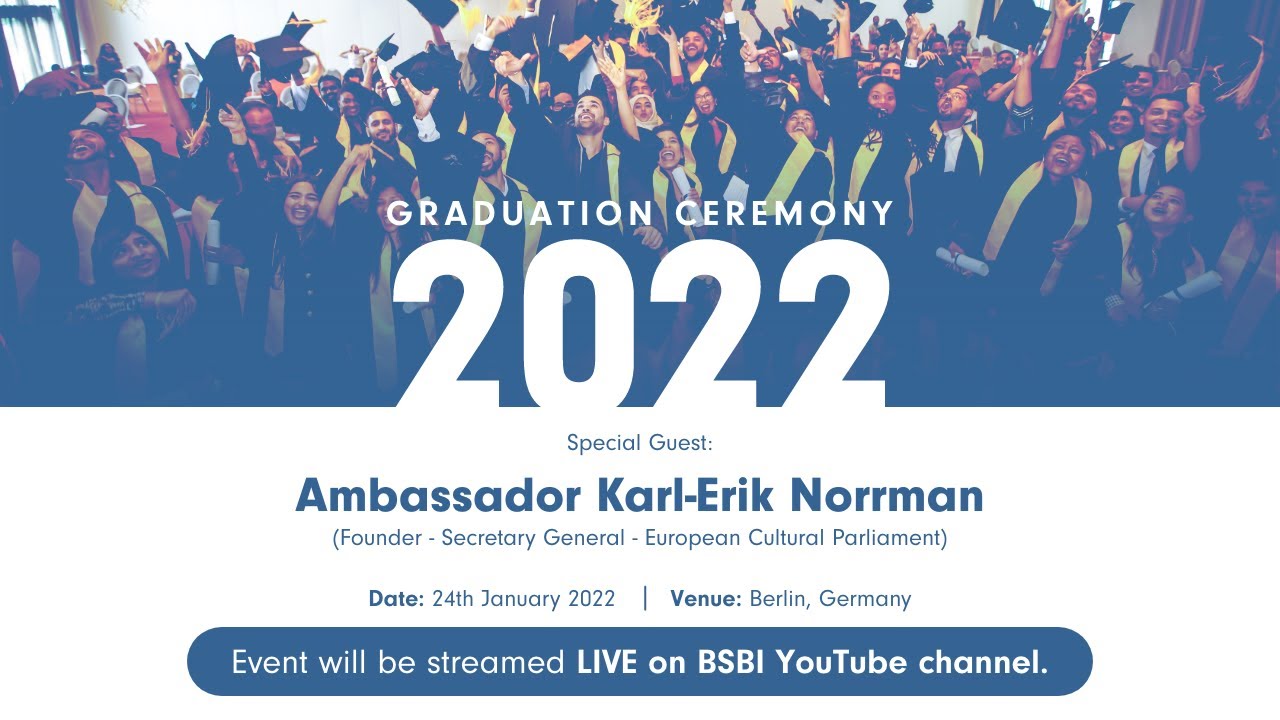 BSBI Graduation 2022 - YouTube