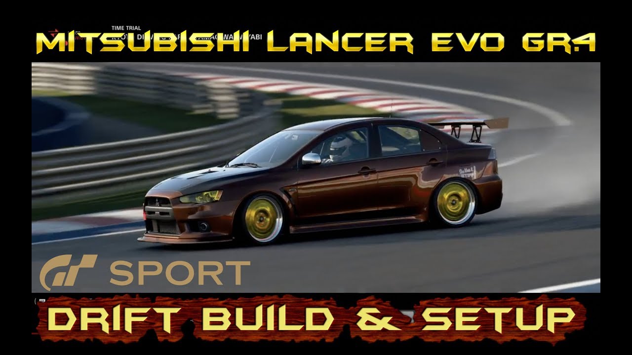 GT Sport Drift Build : Mitsubishi Lancer Evo Gr.4 | Drift Setup - YouTube