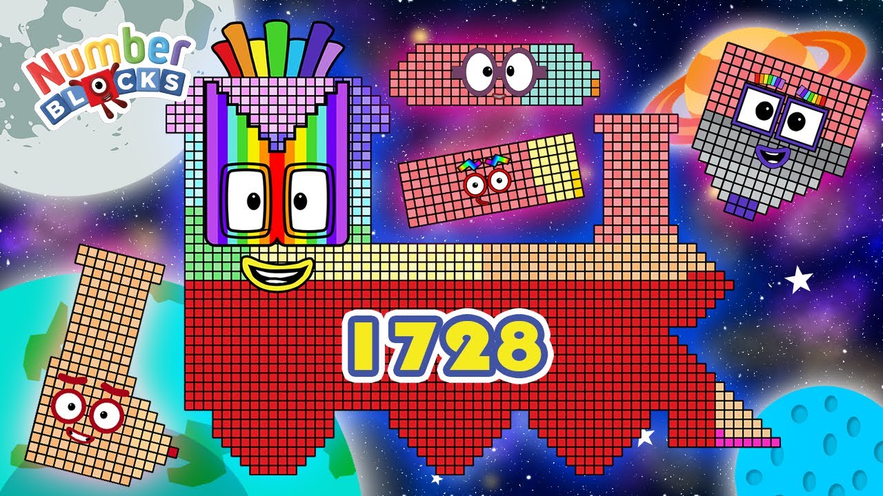 Numberblock Puzzle Tetris Game 1728 ASMR SPACE Fanmade Animation - YouTube