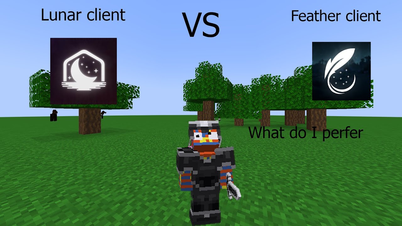 lunar client vs feather - YouTube