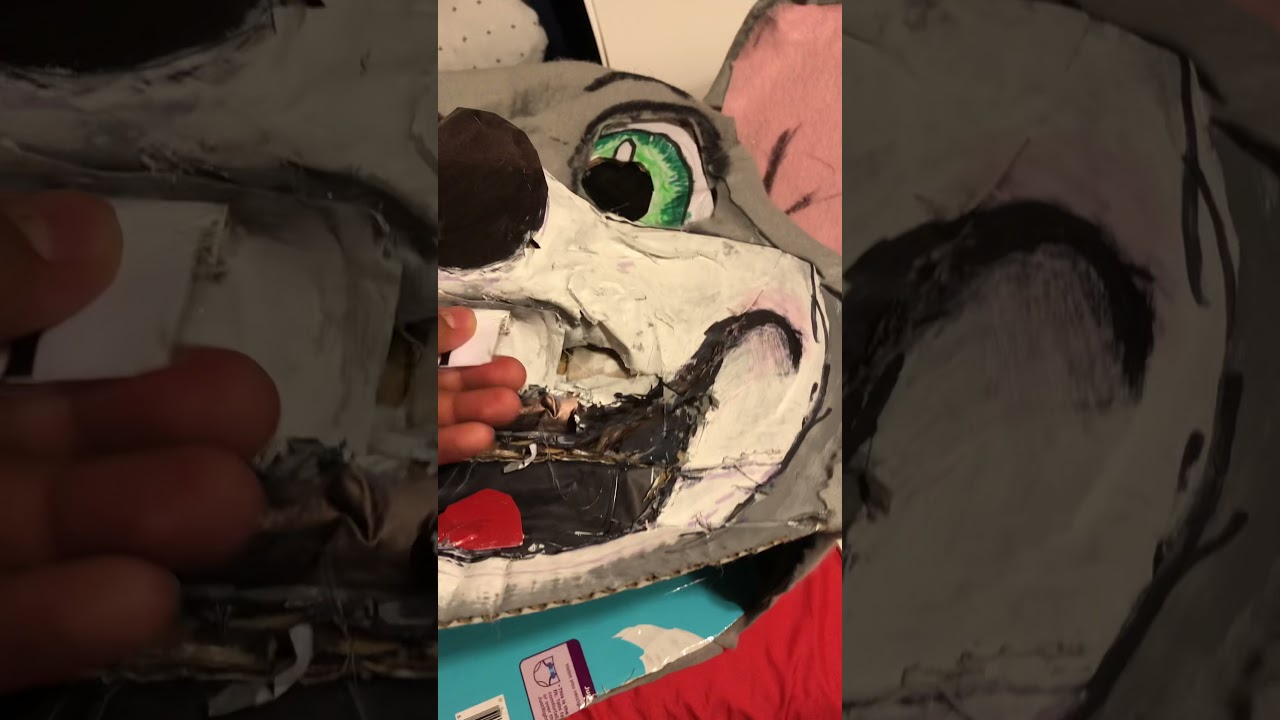 How to make a Chuck E. Cheese mask 😷 - YouTube