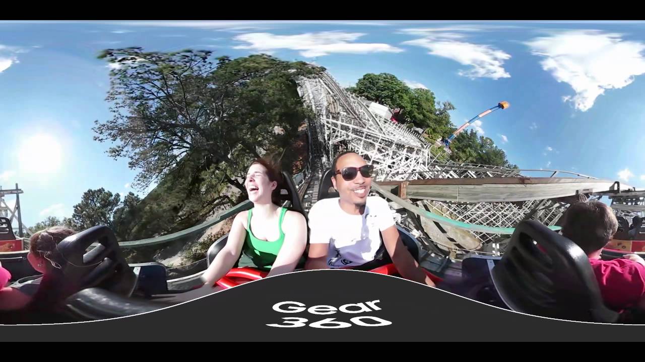 Riding The Georgia Cyclone in 360 Video!!! Six Flags over Georgia ...