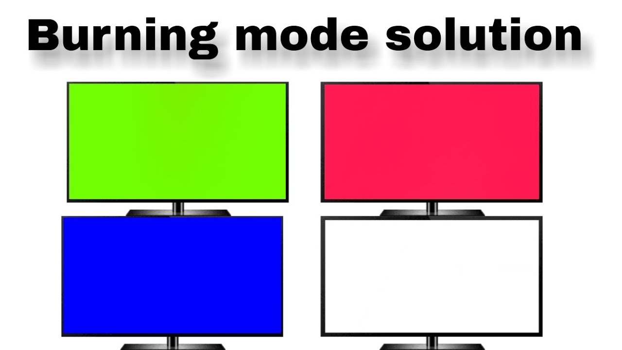 LED tv burning mode problem solution - YouTube