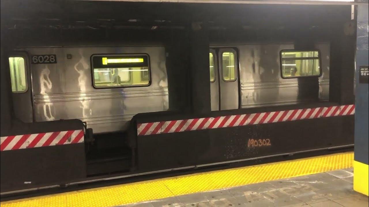 168th St & Euclid Av Bound R46 (C) Trains Leaving & Arriving Jay St-MetroTech - YouTube
