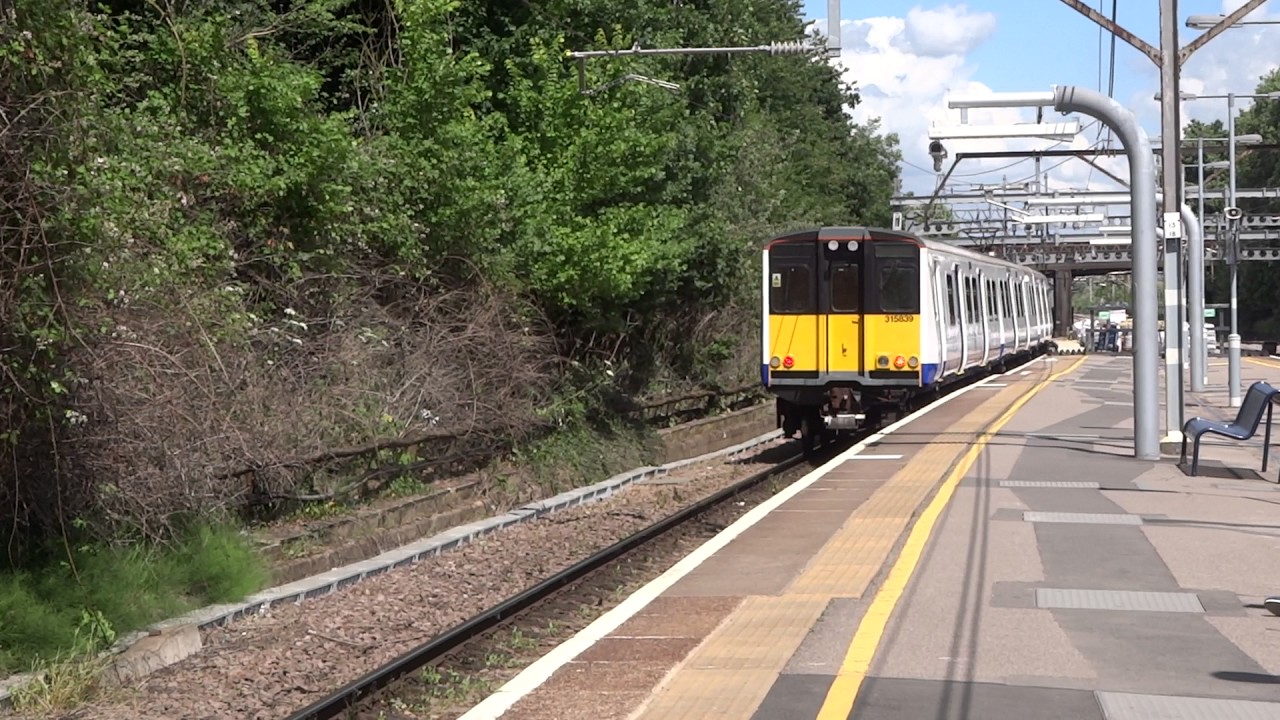 TFL Rail train departing Gidea Park - YouTube