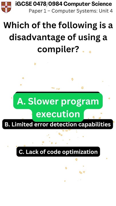 iGCSE Computer Science 0478 0984 Paper 1 Unit 4 q046 v1 - YouTube