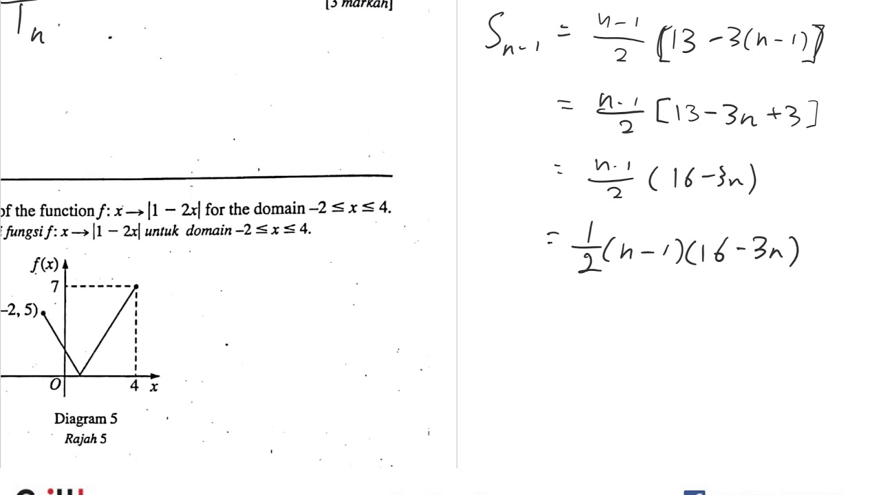 SPM Additional Mathematics 2017 Paper1 Q8 F5 Chapter Progressions - YouTube