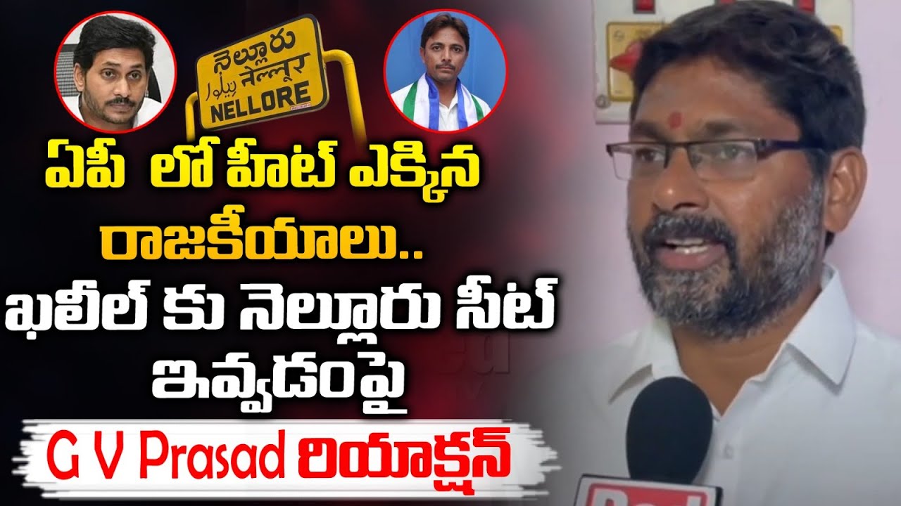 G V Prasad About Nellore Politics | YSRCP | RED Tv Nellore - YouTube
