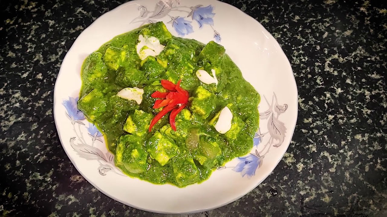 Palang Paneer Recipe in new style | Chitra's Dream Kitchen - YouTube