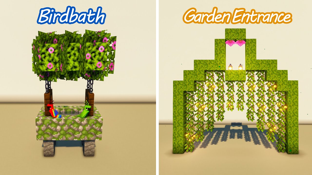 11 Brilliant Garden Build Hacks You MUST Try! | Minecraft 1.21 - YouTube