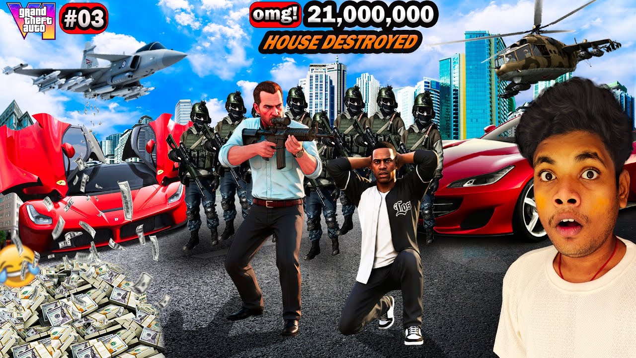 GTA 5 : Michael DESTROYS $21,000,000 House! 💸 GTA 5 GOAT Life #03 HINDI ...