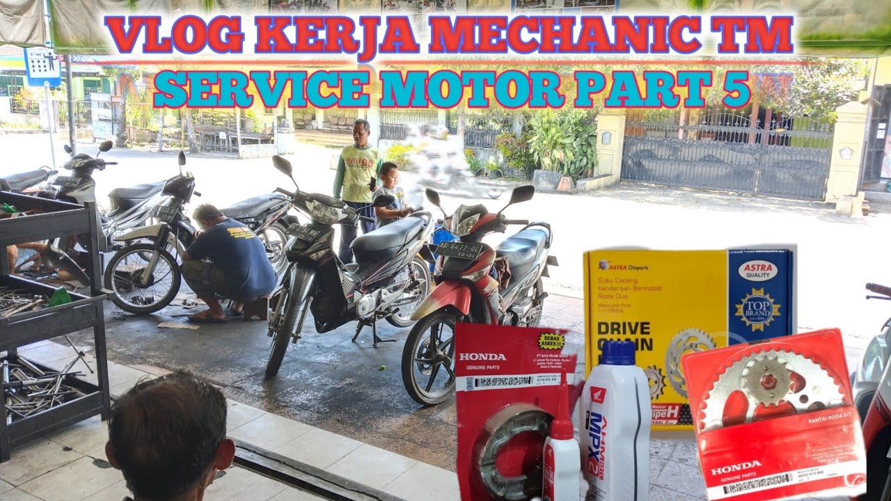 SERVICE MOTOR PART 5 @bengkeltm1385 - YouTube