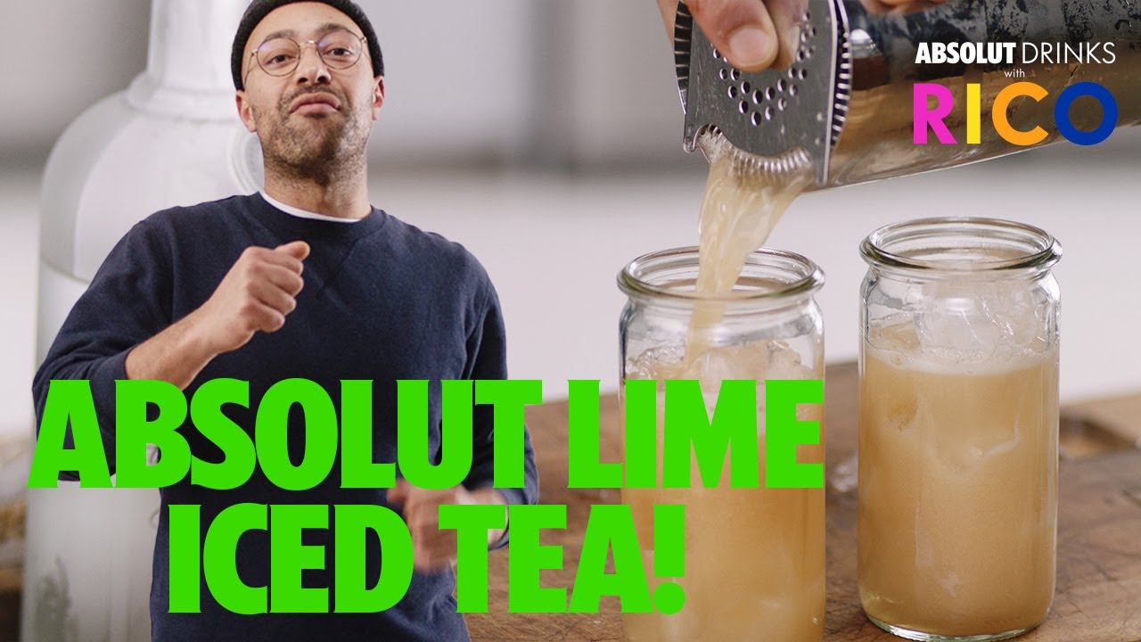 The Absolut Lime Iced Tea | Absolut Drinks With Rico - YouTube